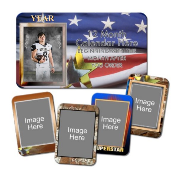 Sports Calendar Combo Stickers - Ark-La-Tex Color Lab, Inc.